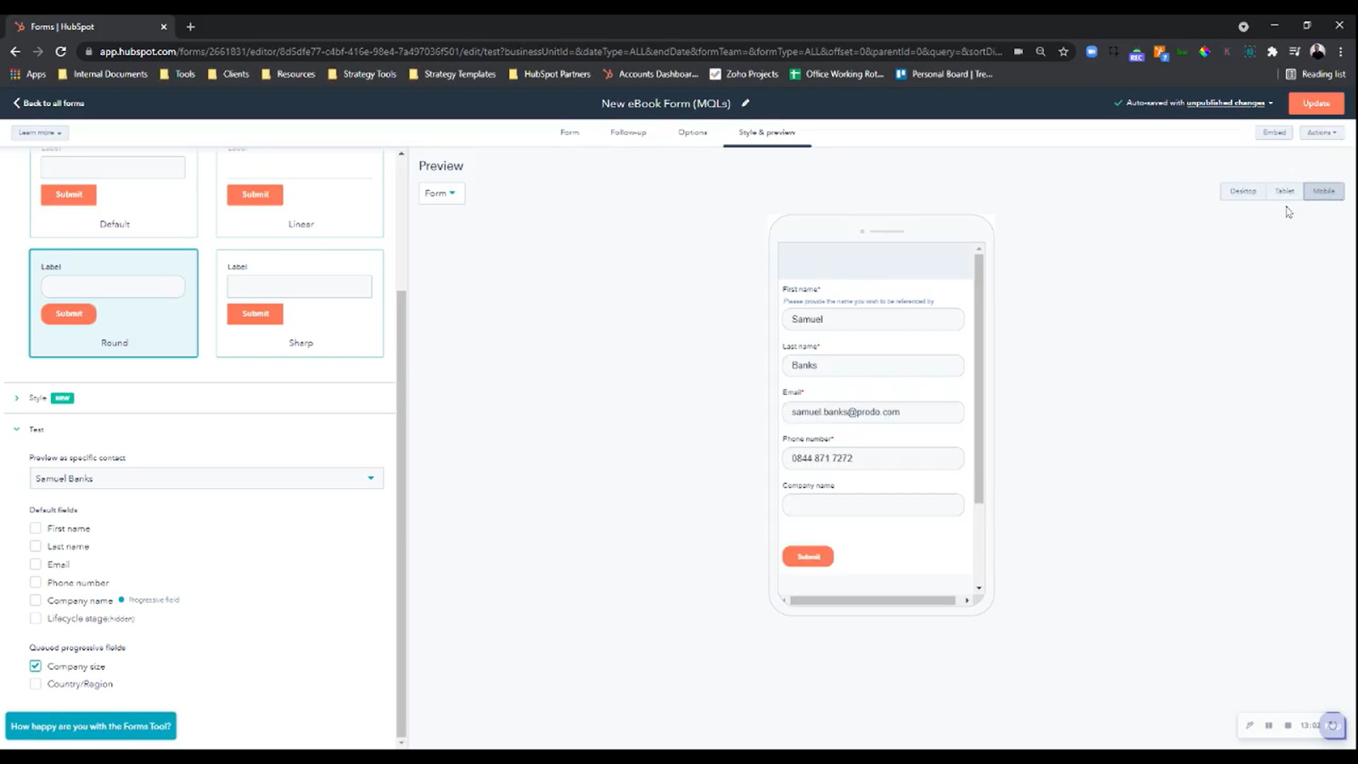 How to create a Form in HubSpot