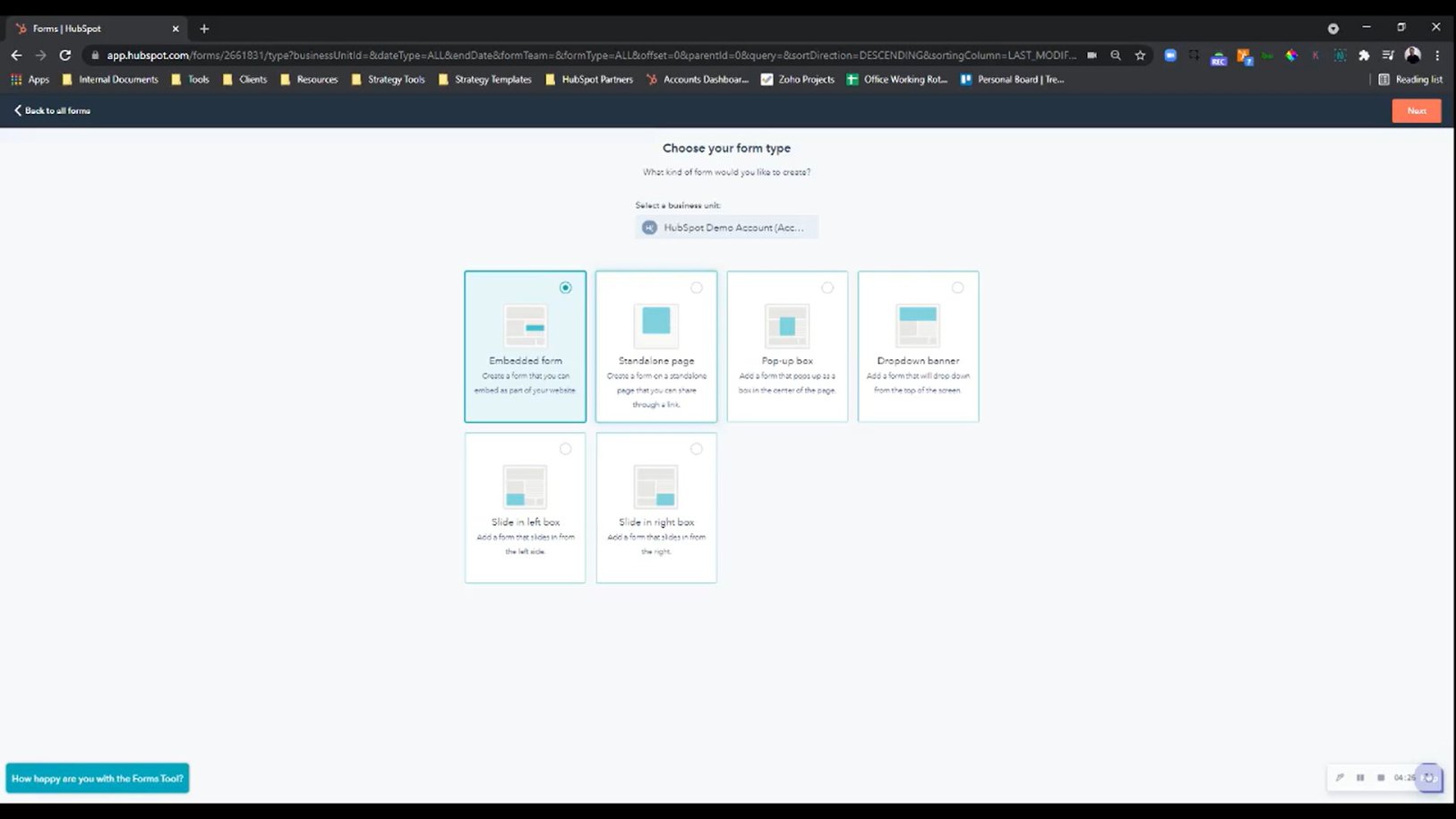 How to create a Form in HubSpot