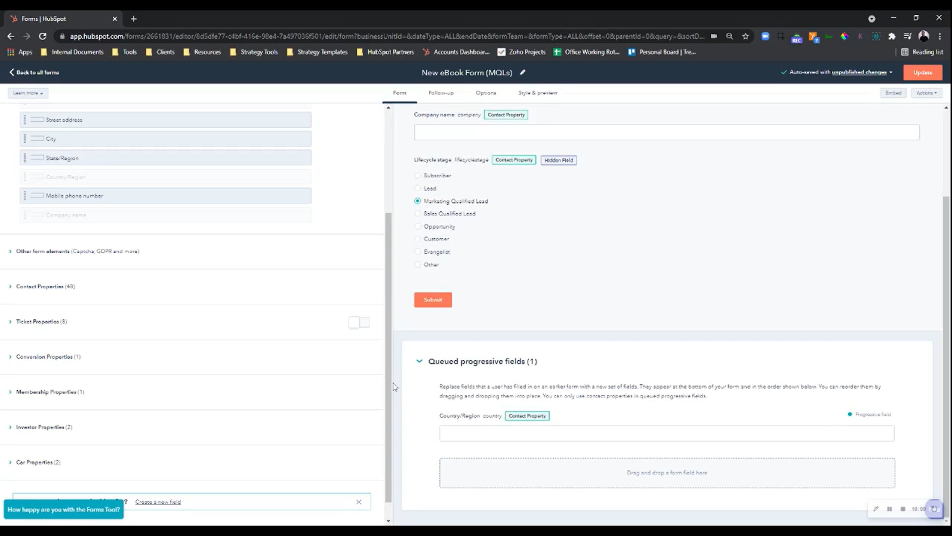 How to create a Form in HubSpot